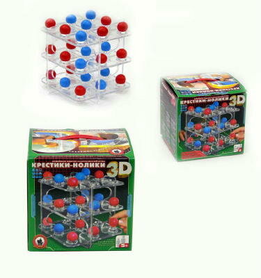 Игра настольная "Крестики-нолики 3D"