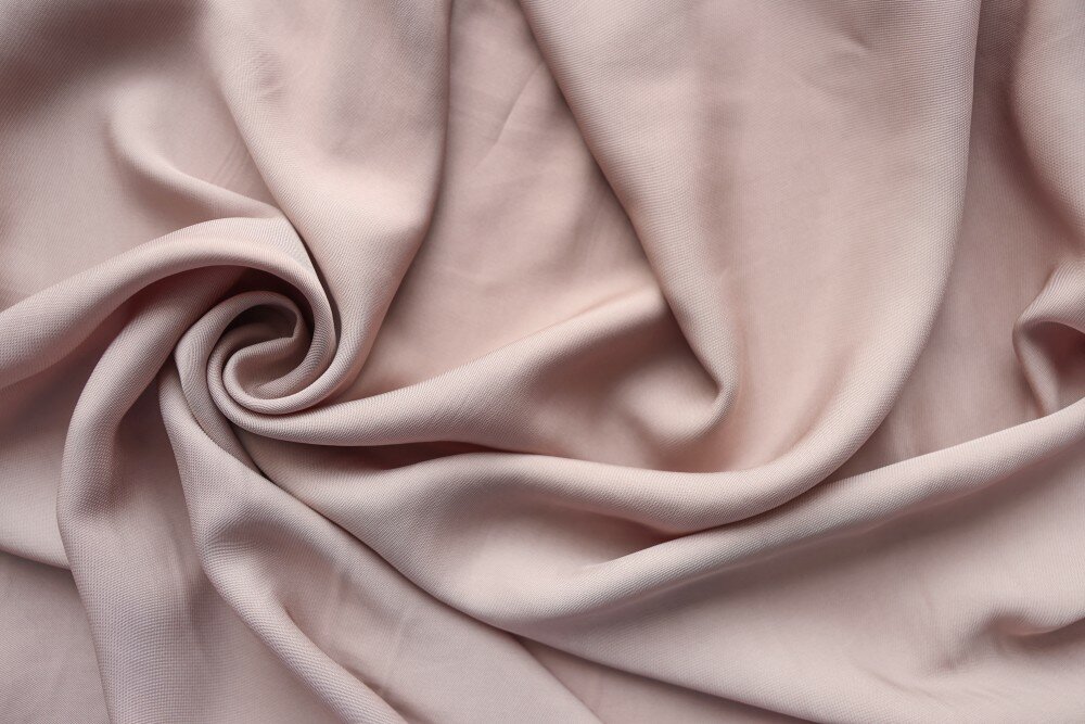 Ткань плательная вискоза розовая (пудровый), ширина 1.4 м