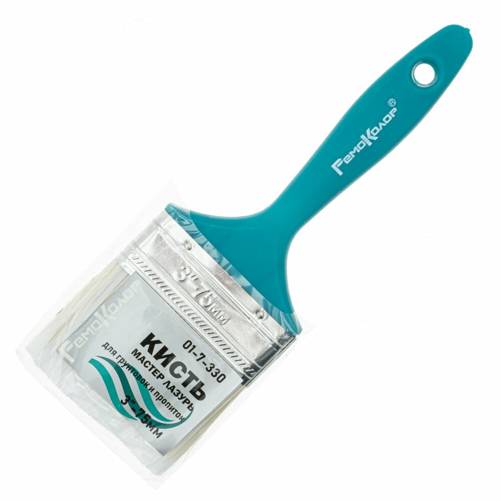 Плоская кисть РемоКолор Гамма Лазурь