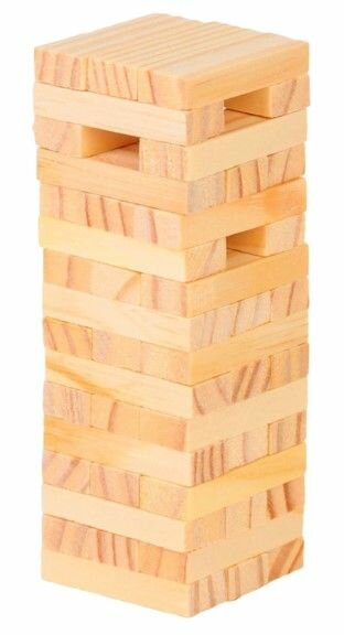 Настольная игра "Падающая башня", развлекательная головоломка на баланс для всей семьи и компании, развитие ловкости и скорости реакции, 13х4,5х4,5 см