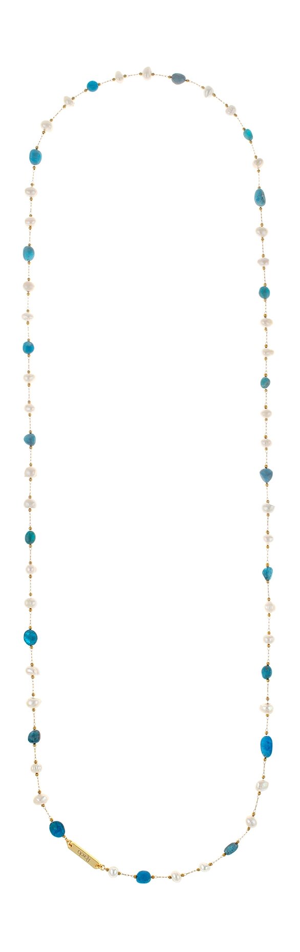 Колье, апатит, жемчуг пресноводный