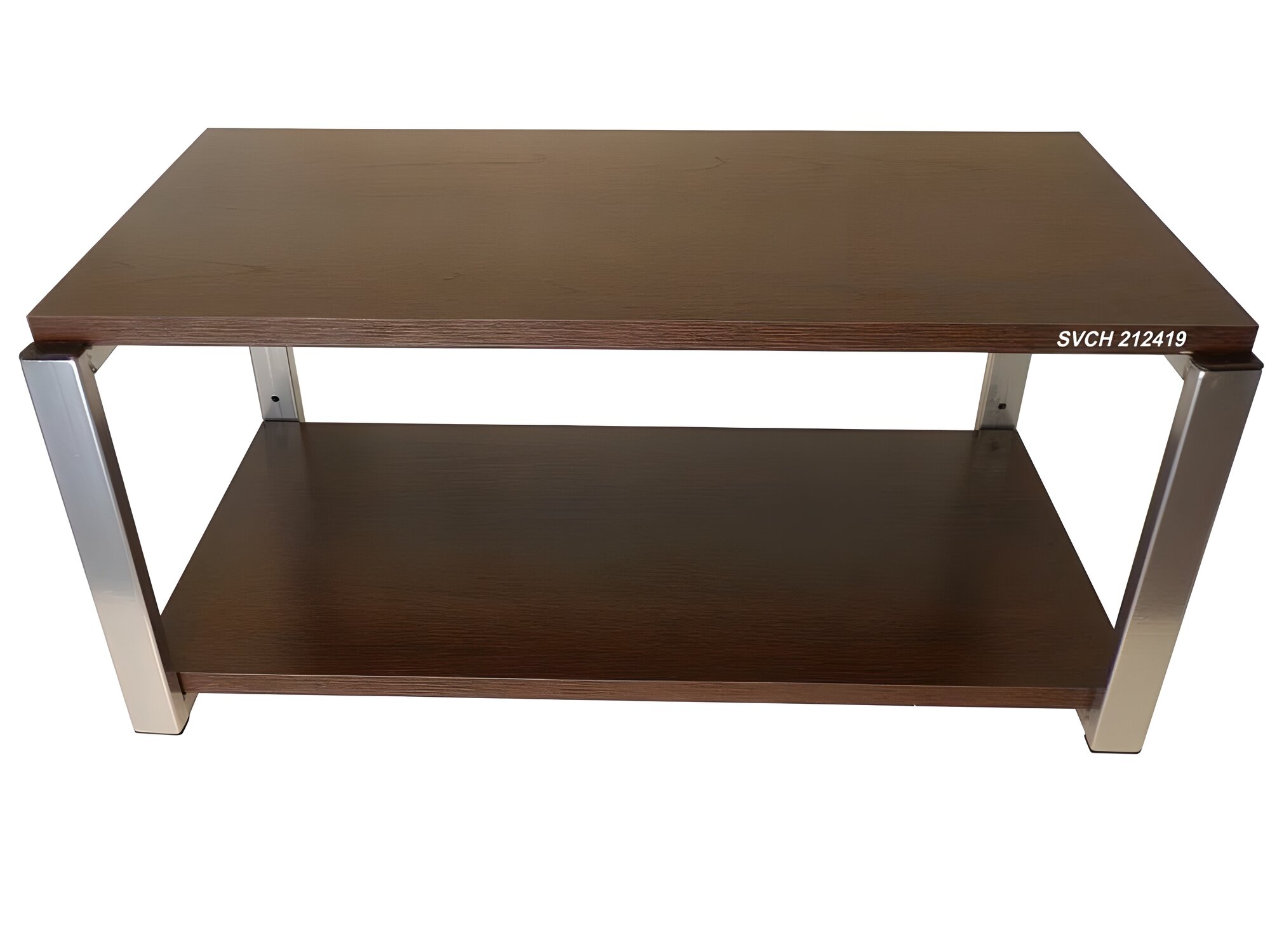 Полка для микроволновки GARROSS "SIBERIA 212419", две полки 30х60 см, высота 27 см, каркас серебристый, цвет полок венге