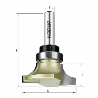 Фреза фигурная молдинговая c верх. подшип. R=9.5 D=38x14.5x53 S=8 ARDEN 365831A