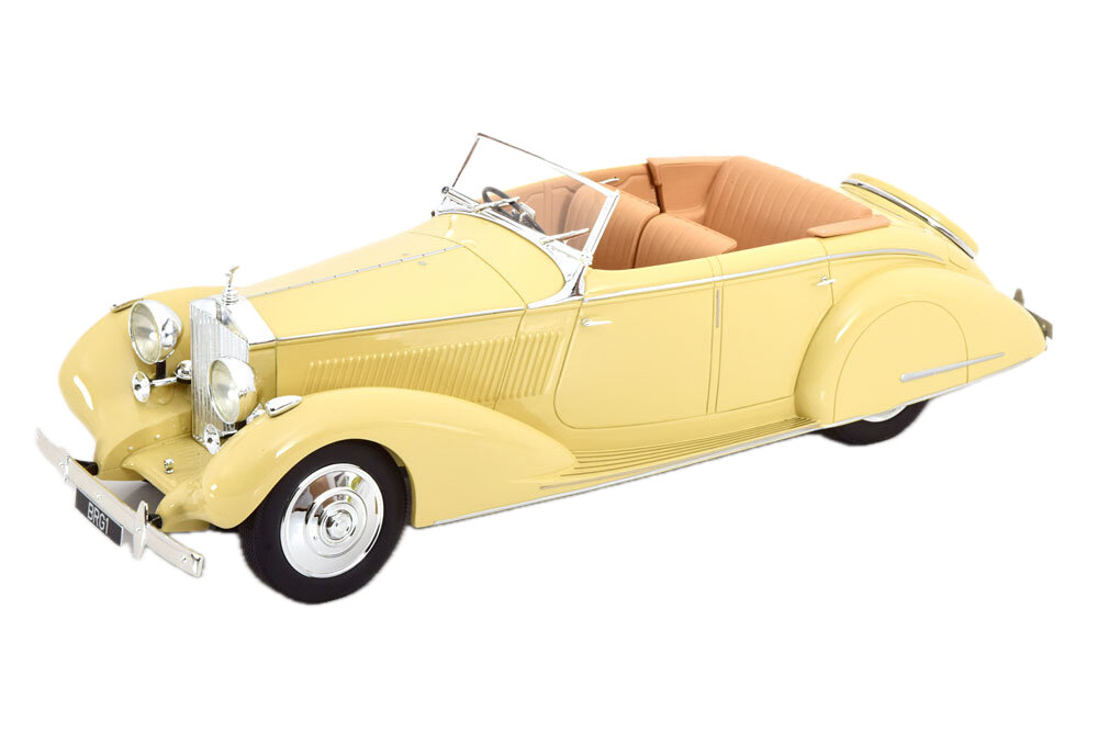 Модель коллекционная CULT SCALE Rolls royce 25-30 gurney nutting all weather tourer 1937 creme-white
