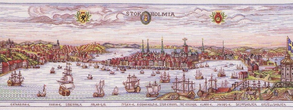 Набор для вышивания Eva Rosenstand #12-437 Стокгольм, Счетный крест, 45 x 118 см