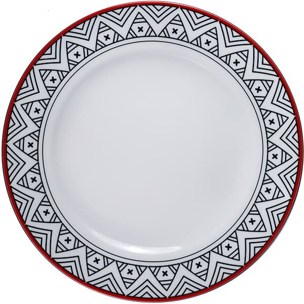 Тарелка Мезень Классик Геометрия плоская фарфор D=270, H=23мм