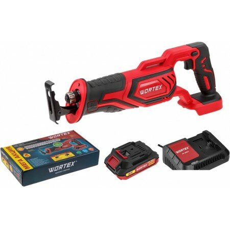 Сабельная пила Wortex CSR 1118 E (с 1-м АКБ), аккумулятор (18 В), аккумулятор в комплекте