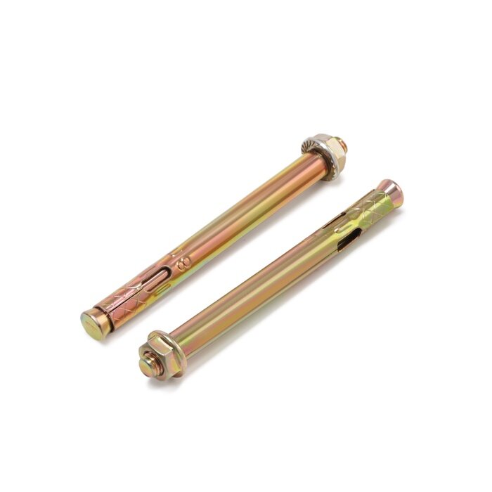 Анкерный болт тундра, с гайкой, оцинкованный, 8×85 мм, 125 шт.