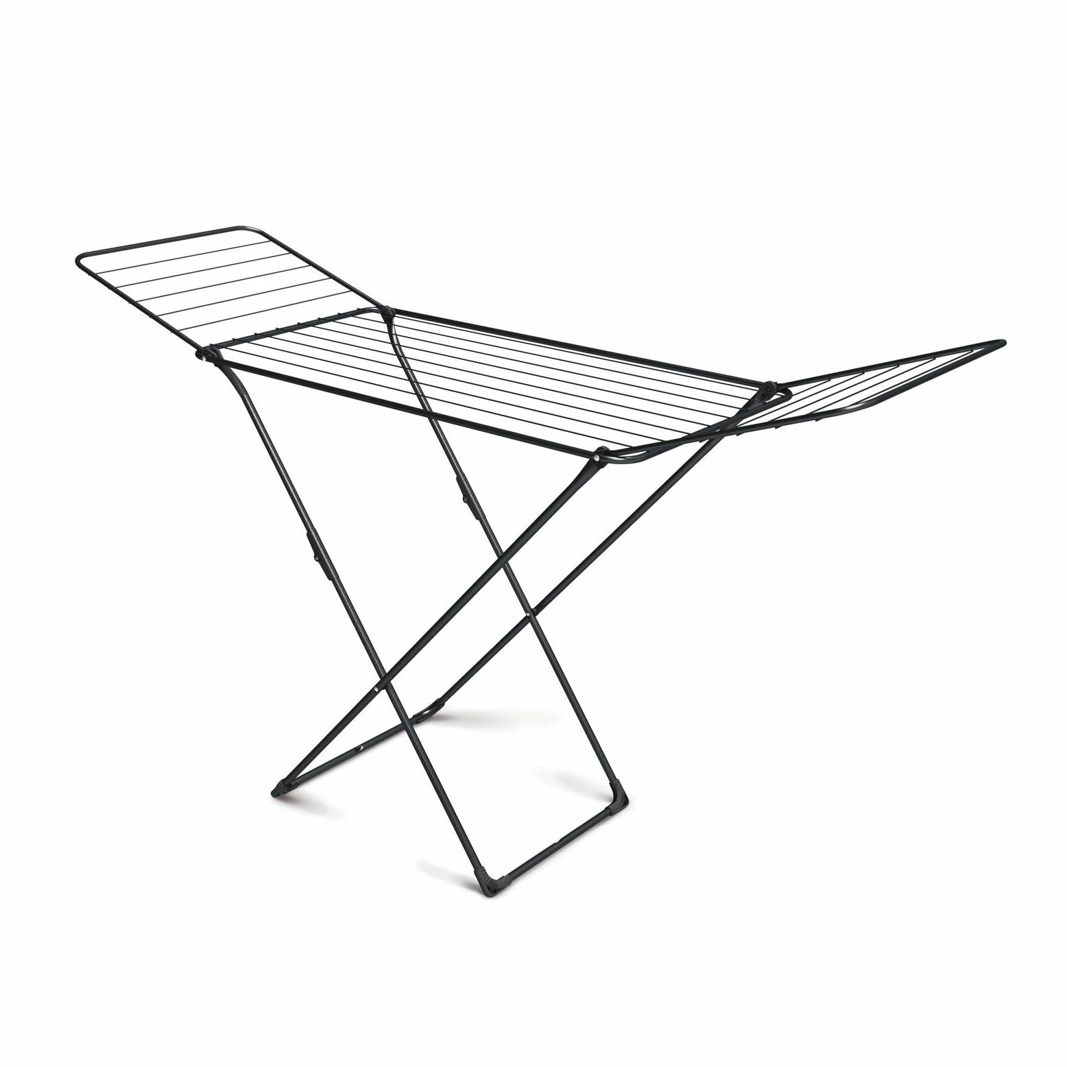 Сушилка для белья напольная Ника, Nika, сушильное полотно 18 м, черная