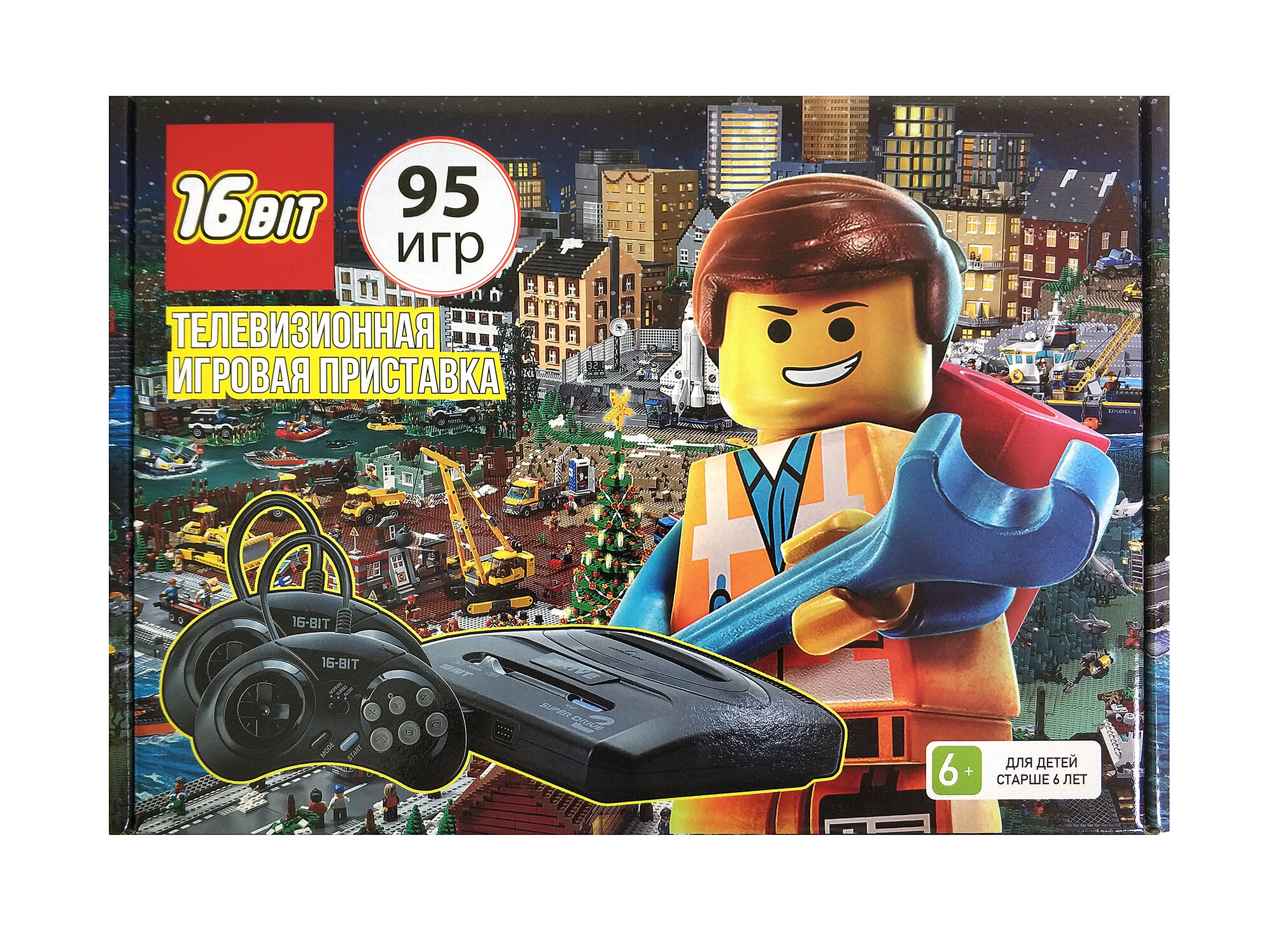 Игровая Телевизионная Приставка 16 Bit Super Drive LEGO 95 игр