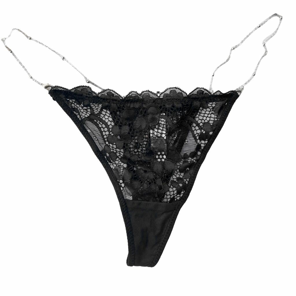 Сексуальные трусики-т-образные штаны с цепочкой, Т-образные кружевные бусы, M
