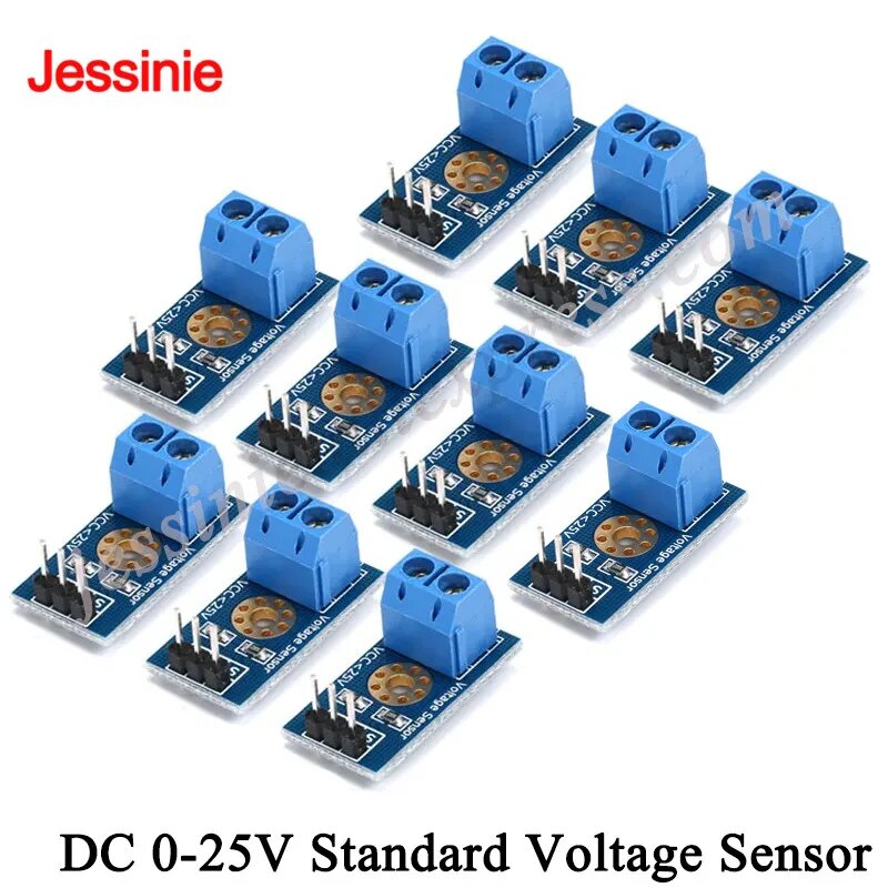 10 шт./1 шт. DC 0-25 В стандартный модуль датчика напряжения тестовые электронные кирпичи умный робот для arduino Diy Kit умная электроника