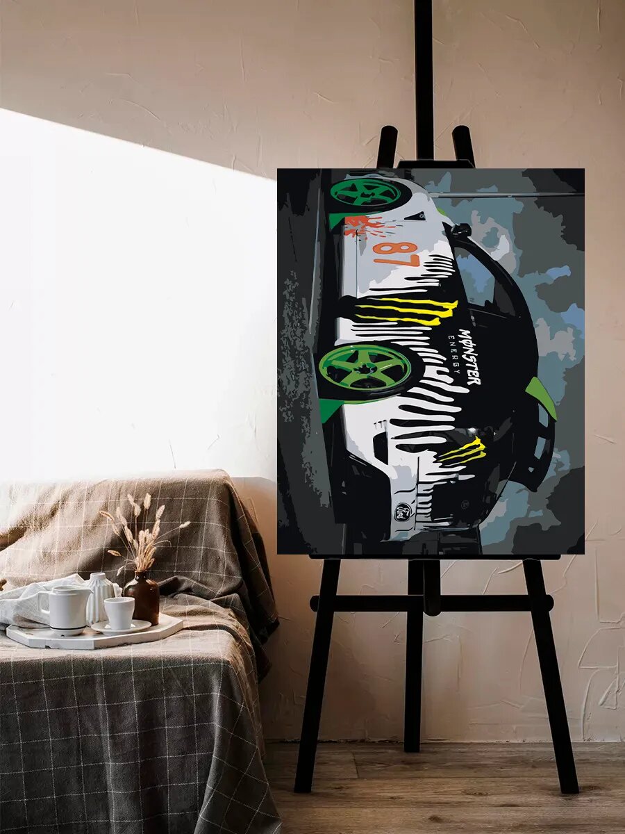 Картина по номерам Машина Форд Дрифт Винил Монстер Авто