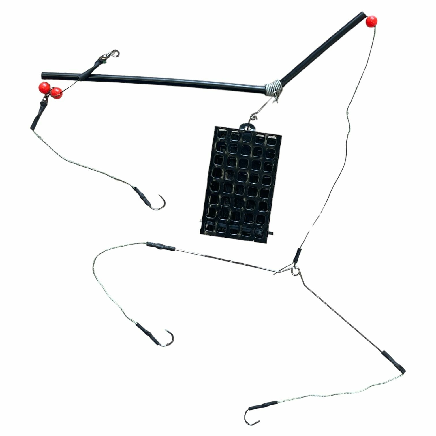 Кормушка для рыбалки 30 гр оснащенная прямоугольная карповый монтаж, фидерная на донку