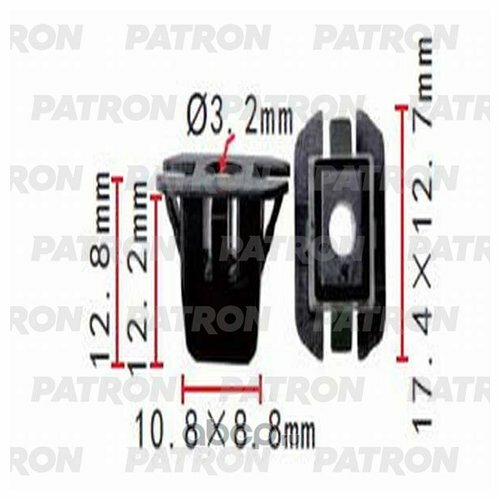 Фиксатор пластиковый VAG применяемость: вставка под саморез Patron P371393