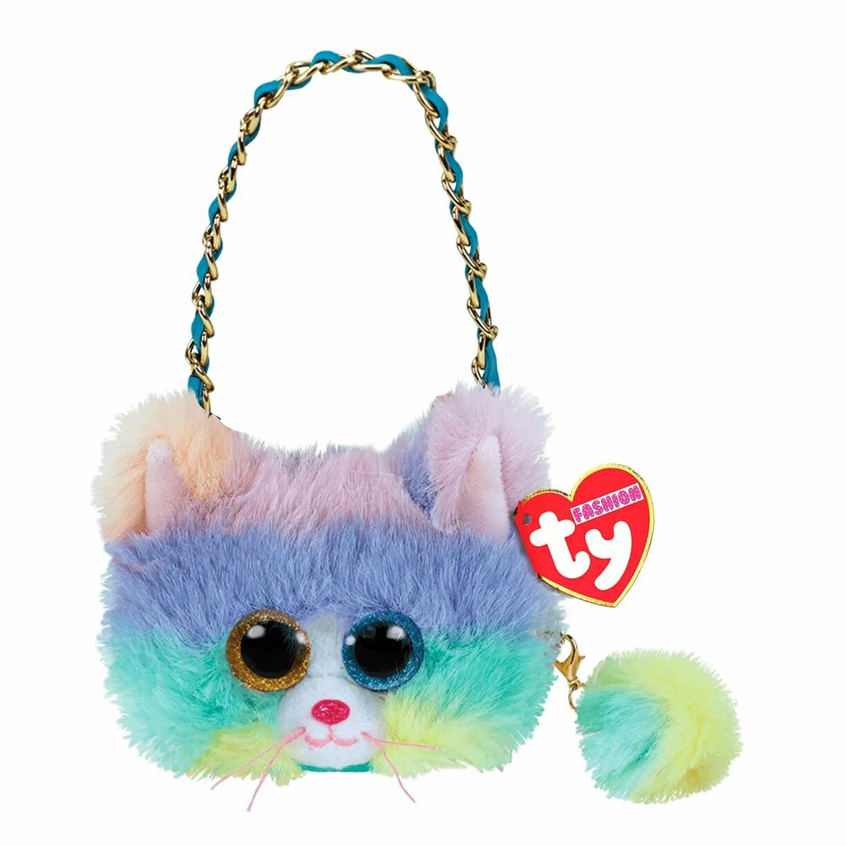 Игрушка мягкая TY Мини-сумочка кошка Хесер