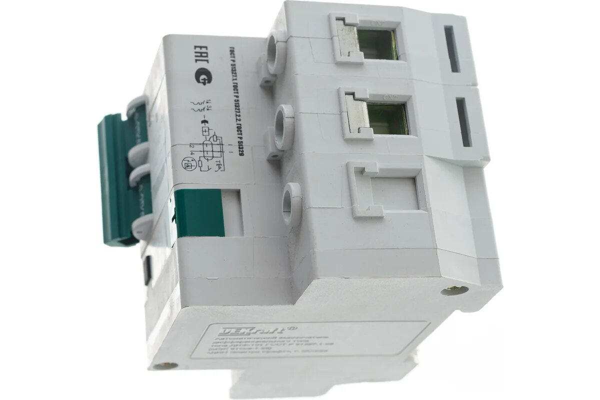 DEKraft ДИФ101-2Р-016А-030-C дифавтомат 2 полюса, 30 мА, защита цепи 230/400 В