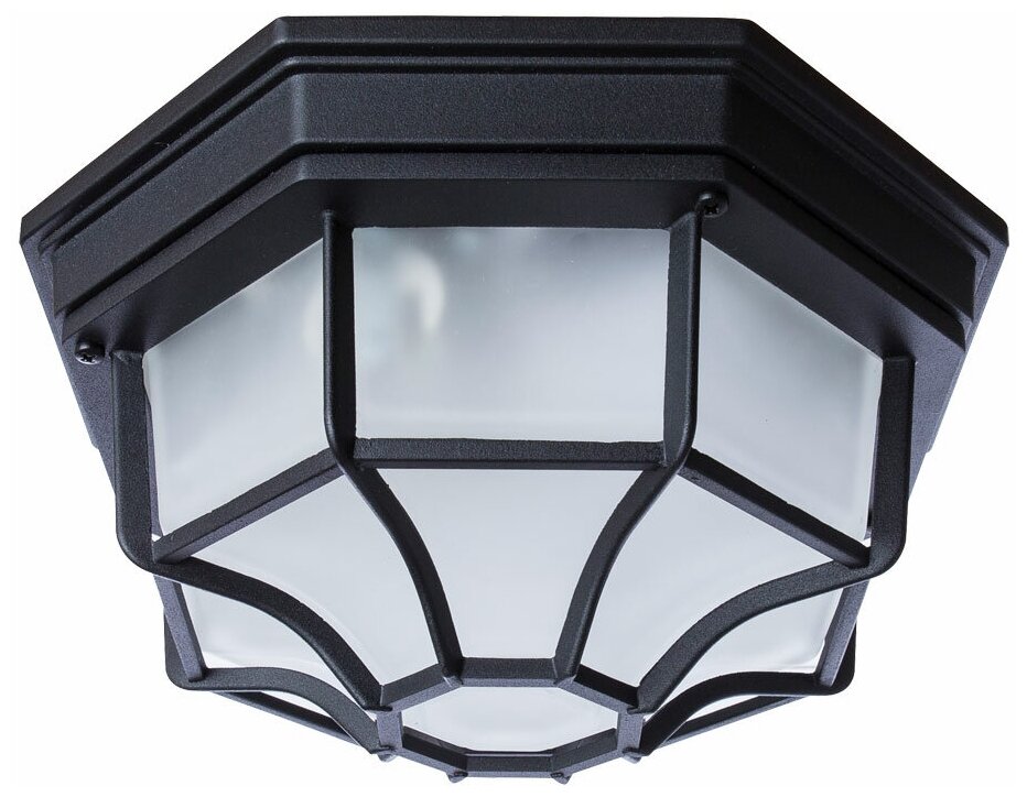 Уличный потолочный светильник Arte Lamp PEGASUS A3100PL-1BK E27 чёрный
