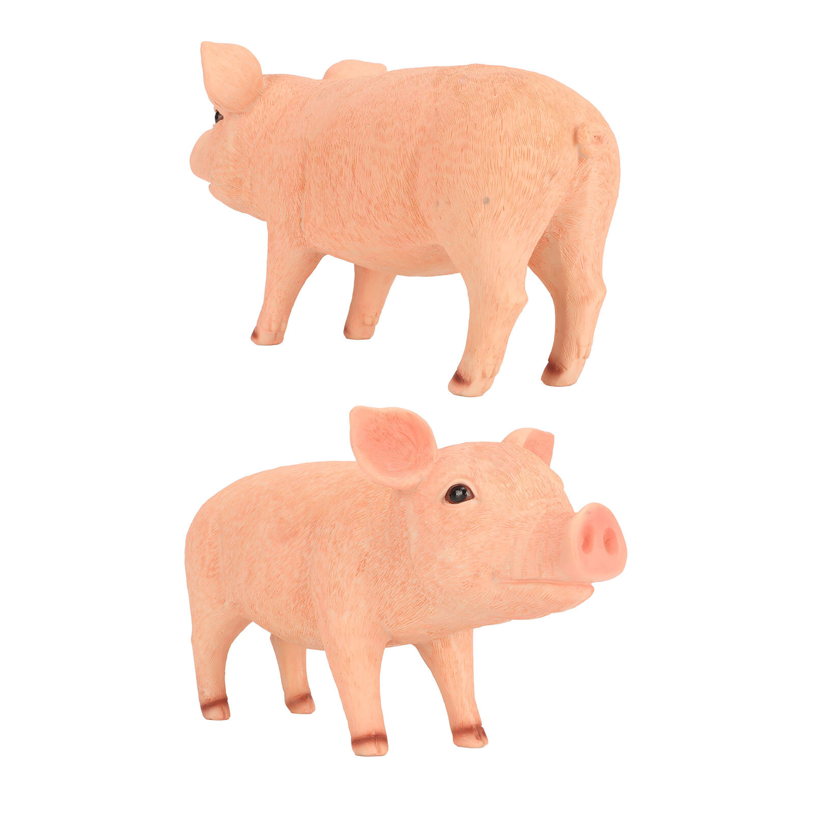 Статуя свиньи, милая, реалистичная, устойчивая к атмосферным воздействиям, прочная, устойчивая из смолы фигурка поросенка для сада, патио, заднего двора