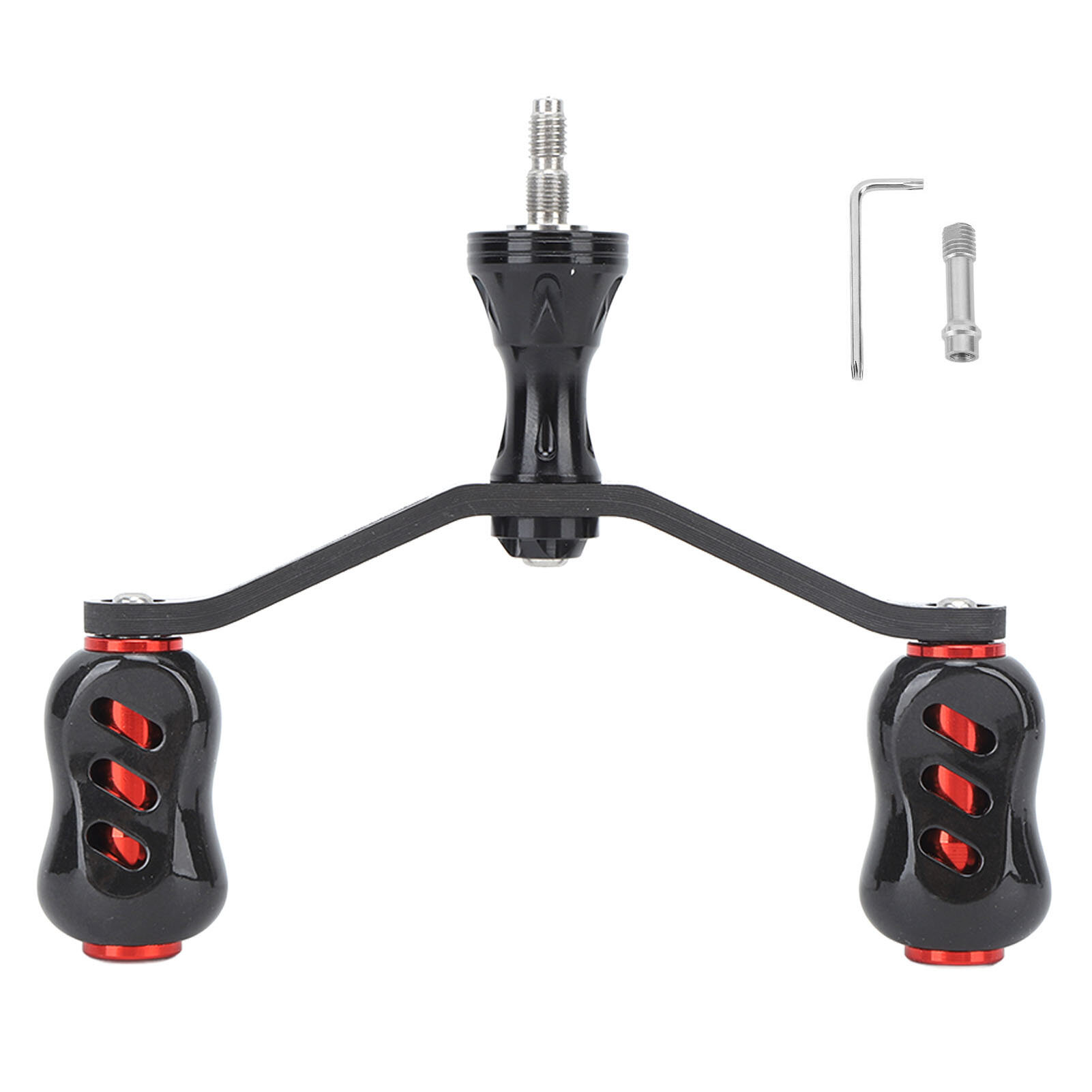 Карбоновая рукоятка для рыболовной катушки, для спиннинга и троллинга, с двойным рокером, сверхлегкая, для спиннинга, аксессуар для катушки DS Brand, красная.