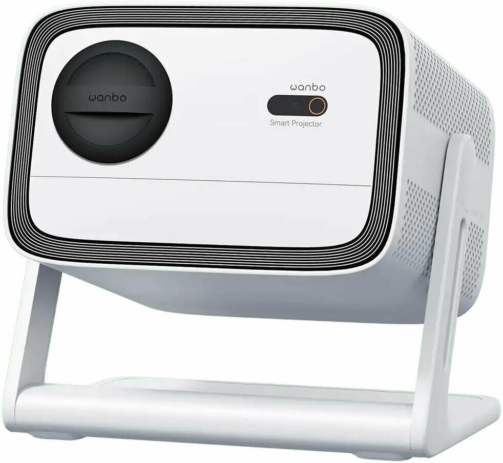 Проектор Wanbo Vali 1 белый, LCD, 900 ANSI лм, 3000:1, 1920x1080, 20000 часов, Bluetooth, Wi-Fi, Smart TV,