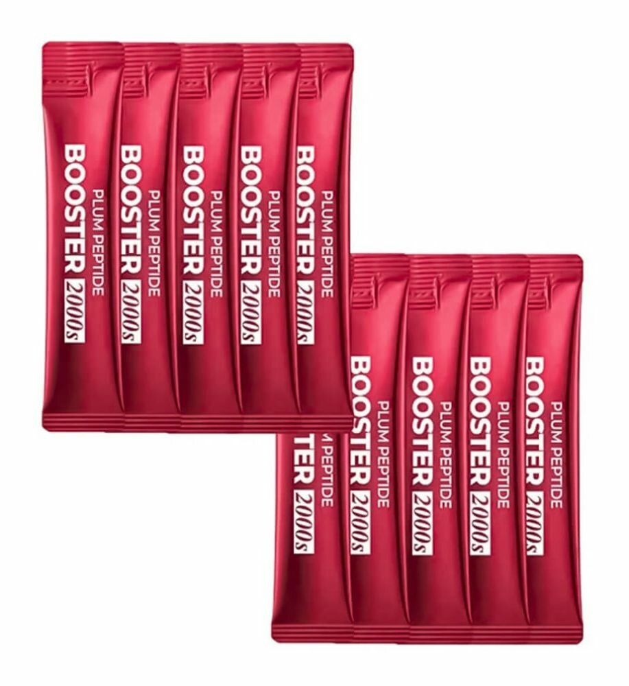 Бустер-сыворотка с пептидами и микроиглами IsNtree Plum Peptide Booster 2000s Sticks, 2 мл • 10 шт.