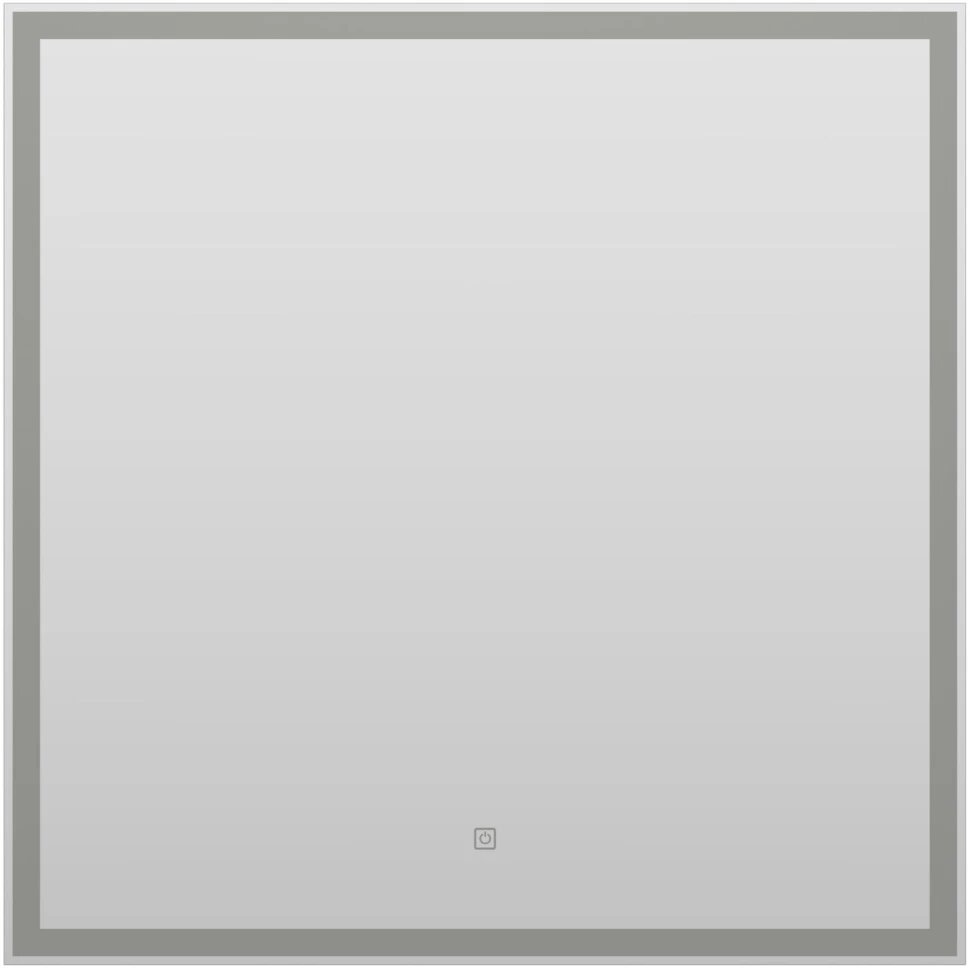 Зеркало Misty Сириус СИР-02-70_70-14 70x70 см, с LED-подсветкой, сенсорным выключателем, белый матовый
