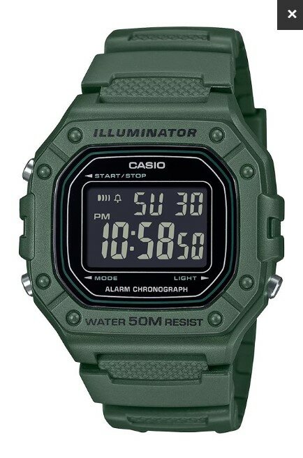 Наручные часы CASIO, зеленый — фото 1