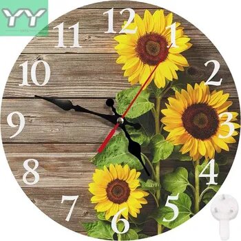 Настенные часы "подсолнух", 30 см х 30 см