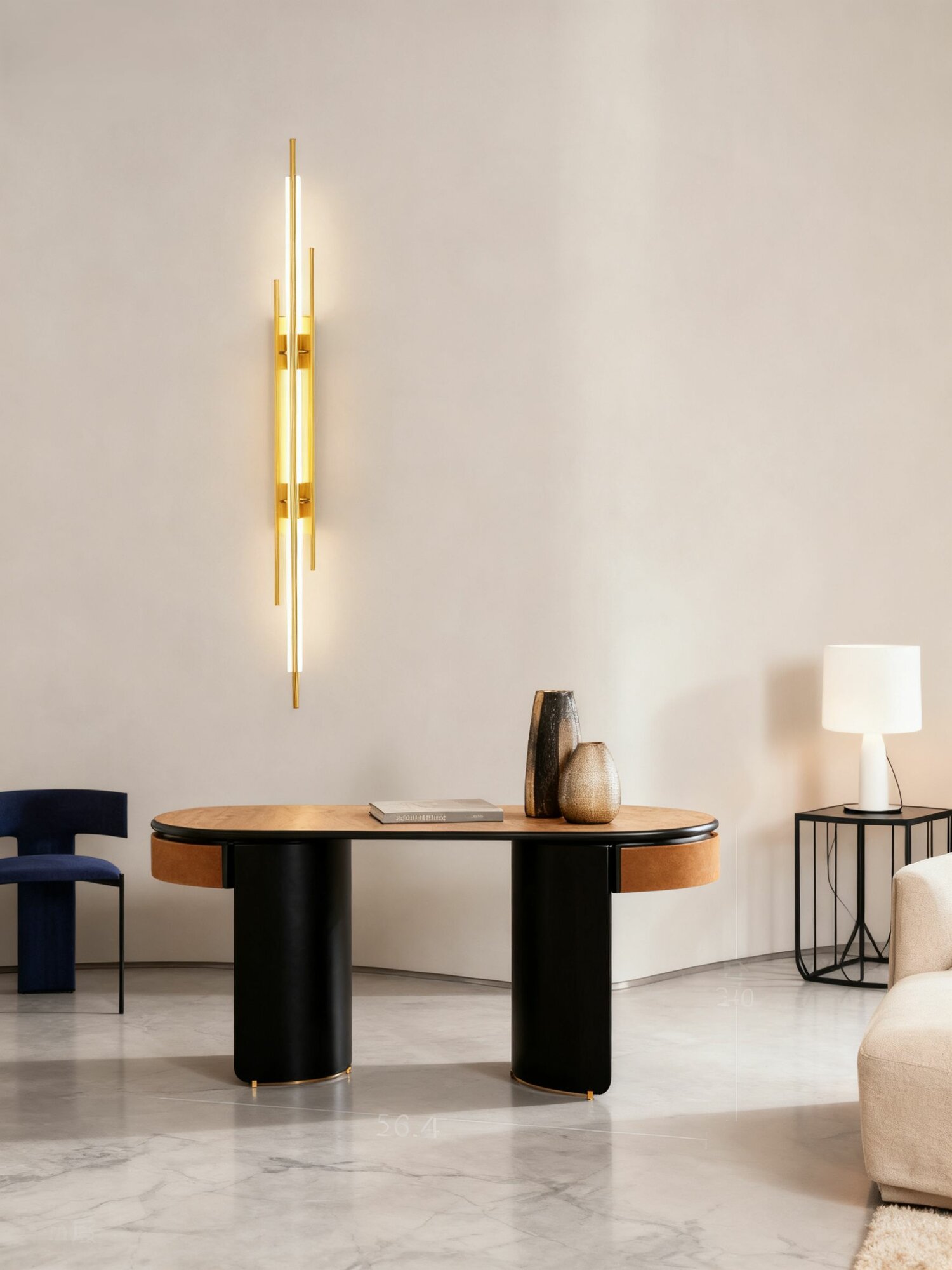 Nordic современный скандинавский настенный светильник для освещения балконных лестниц отеля, стеклянное бра