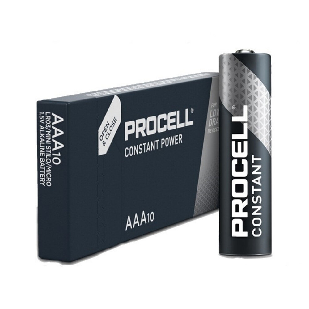 Батарейка DURACELL PROCELL LR03 AAA, 10 штук (10 штук в одной упаковке)