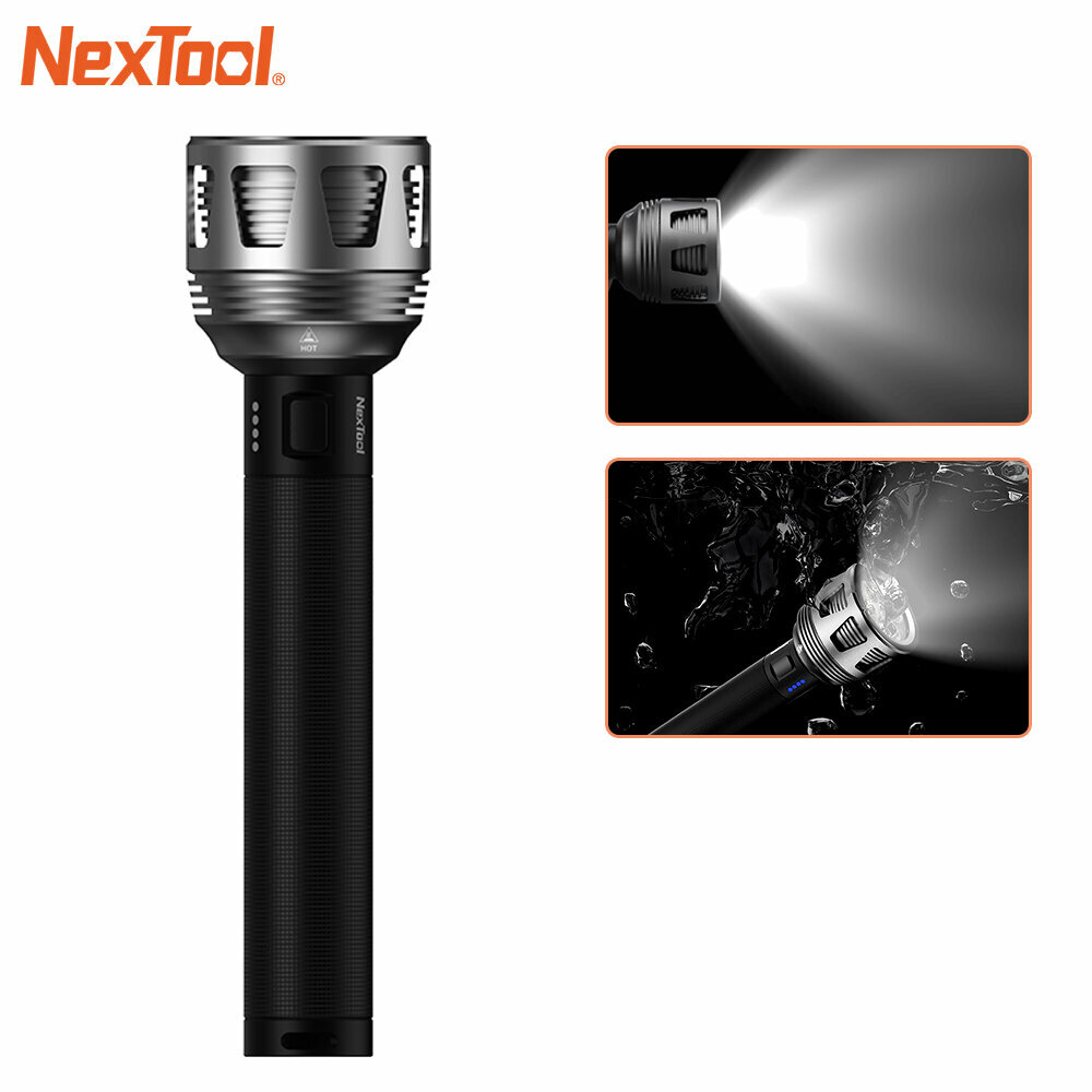 Nextool 10000mAh 3600lm 450m 5 Modes IPX7 Waterproof Type-C Rechargeable Flashlight for Camping
