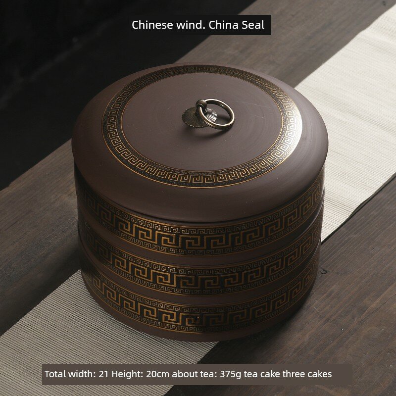 Коробка для хранения чая из фиолетовой глины, контейнер для чая Пуэр, коробка для хранения чая, контейнер для выдержки