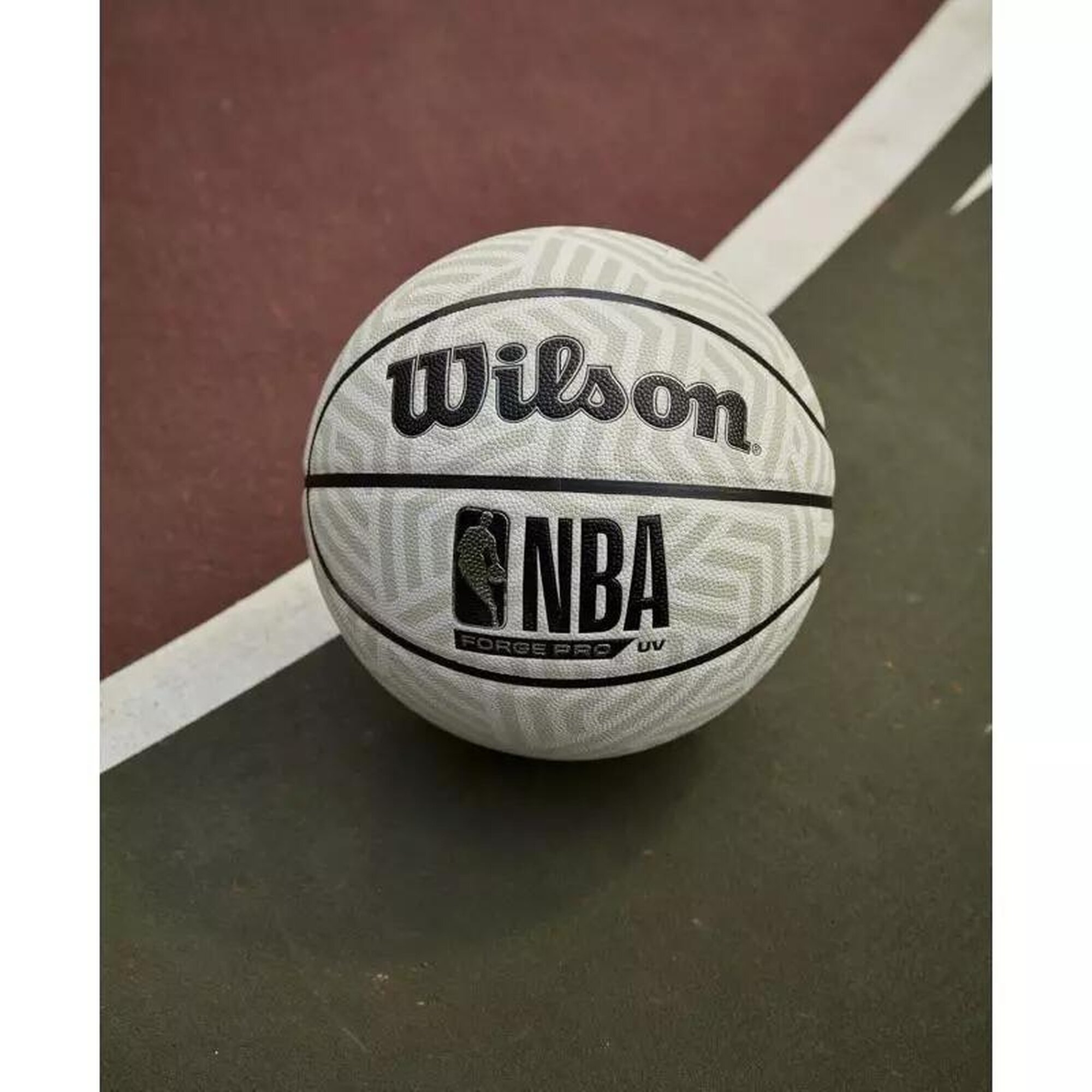 Decathlon Баскетбольный мяч Wilson NBA Forge Pro UV Ball, размер 7, белый - 7