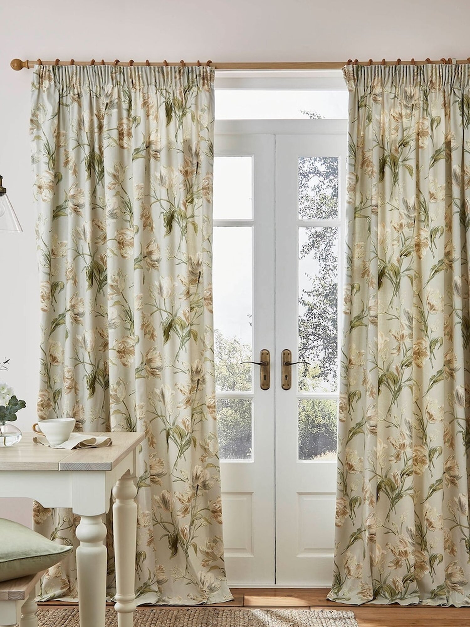 Шторы Laura Ashley Gosford, размер 223х220 см, цвет зеленый шалфей, А32-267_6
