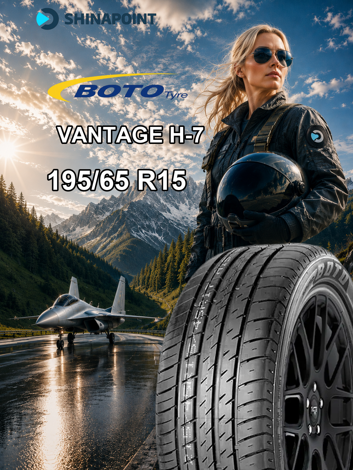 Шины летние R15 195 65 91 H автомобильная летняя резина лето BOTO модель VANTAGE H-7