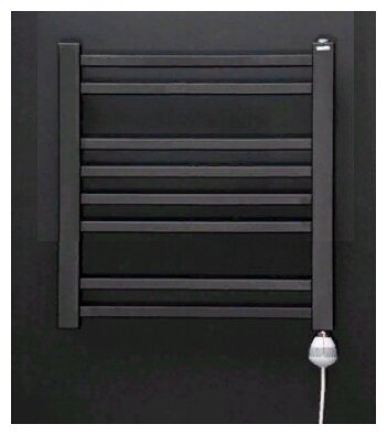 Quadro Bone 76x50 (см) Полотенцесушитель водяной Черный