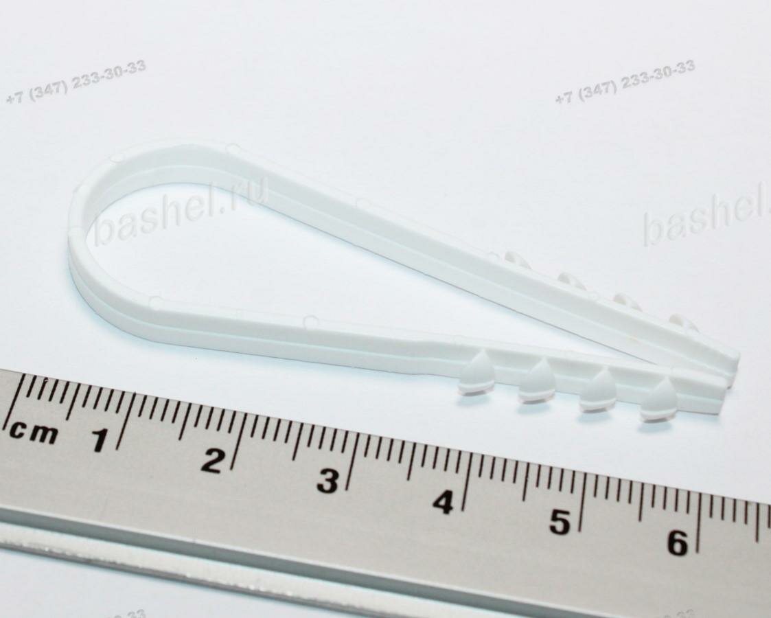 Дюбель-хомут 19-25, белый Rexant (уп. 100 шт.)