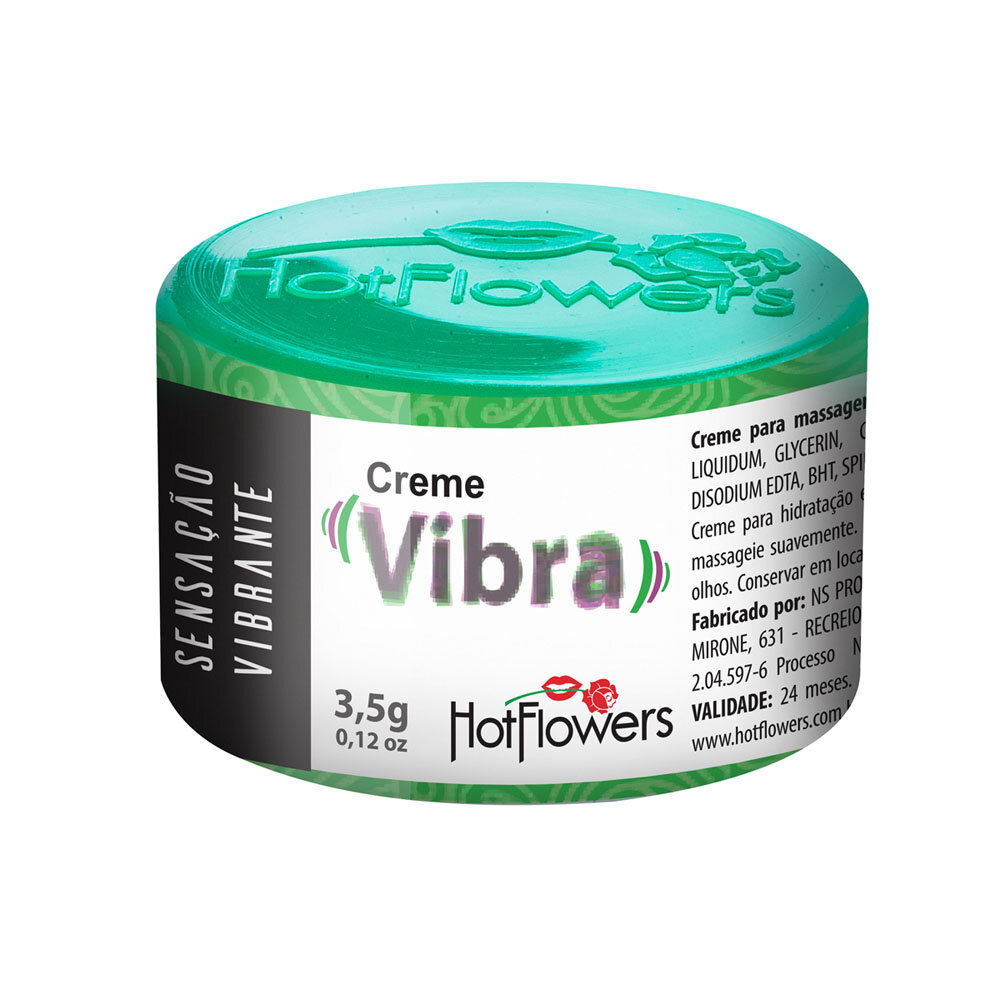 Возбуждающий клиторальный крем Hot Flowers «Vibra» с эффектом вибрации
