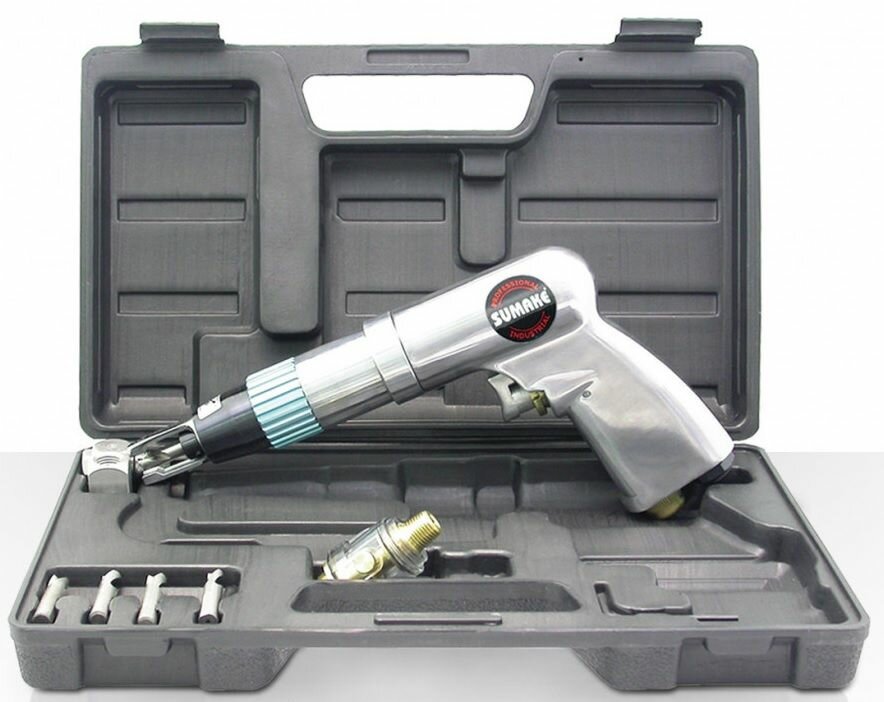 Точечная пневмодрель SUMAKE ST-6654K 1800 об/мин с набором сверел