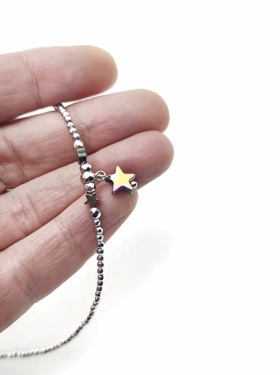 Браслет, гематит, искусственный камень