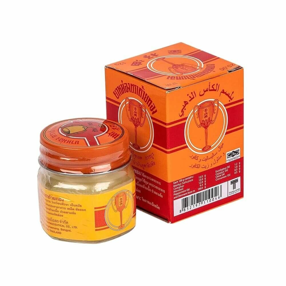 Бальзам Золотой Кубок от боли Golden Cup Balm (Таиланд), 12 гр