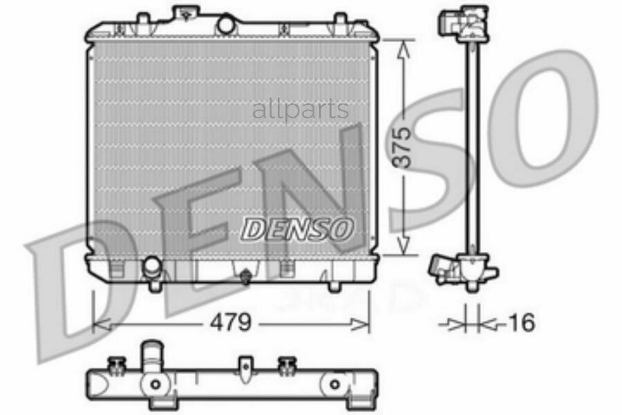 DENSO DRM47004 Радиатор