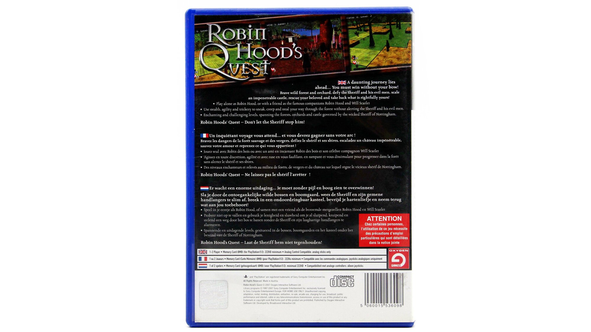 Robin Hood's Quest (PS2) — фото 1