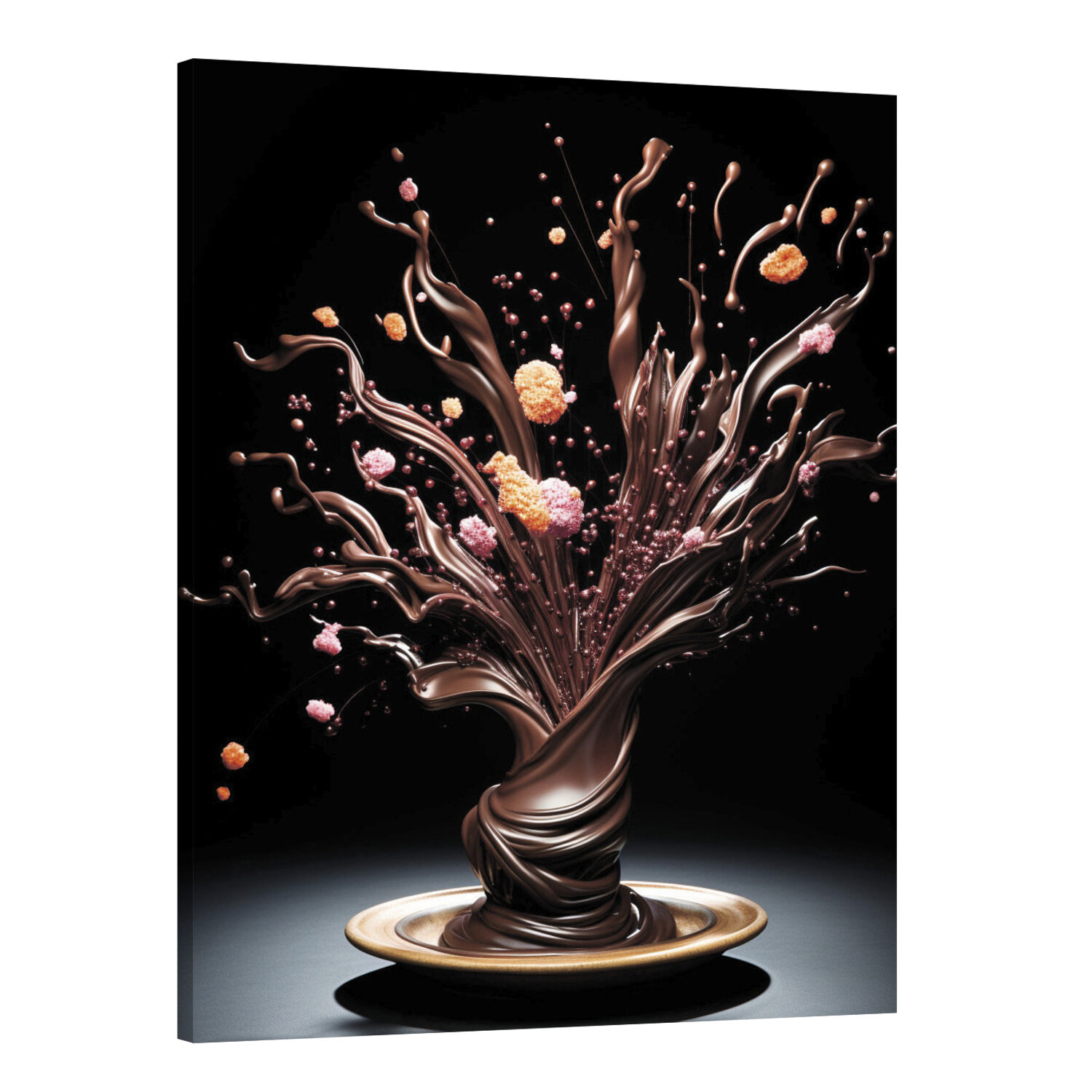 Интерьерная картина 50х70 "Шоколадный фейерверк"