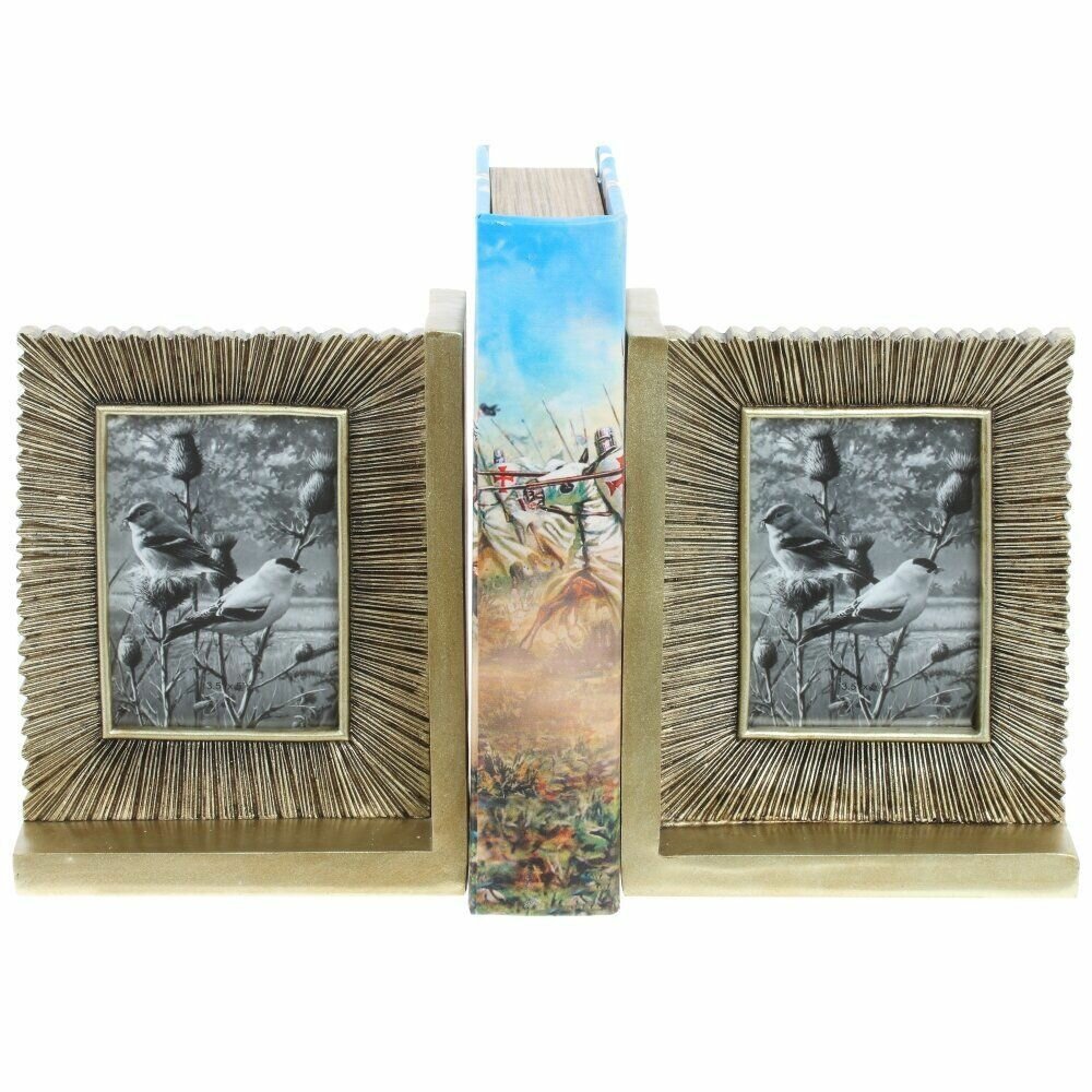 Держатель для книг с фоторамками, набор из 2-х шт, 30х8х20 см