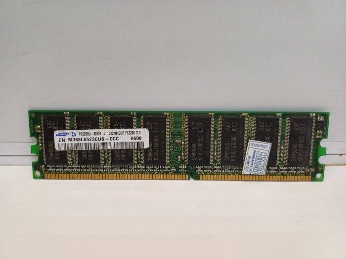Оперативная память DDR1 512Mb PC3200 1R Samsung M368L6523CUS-CCC
