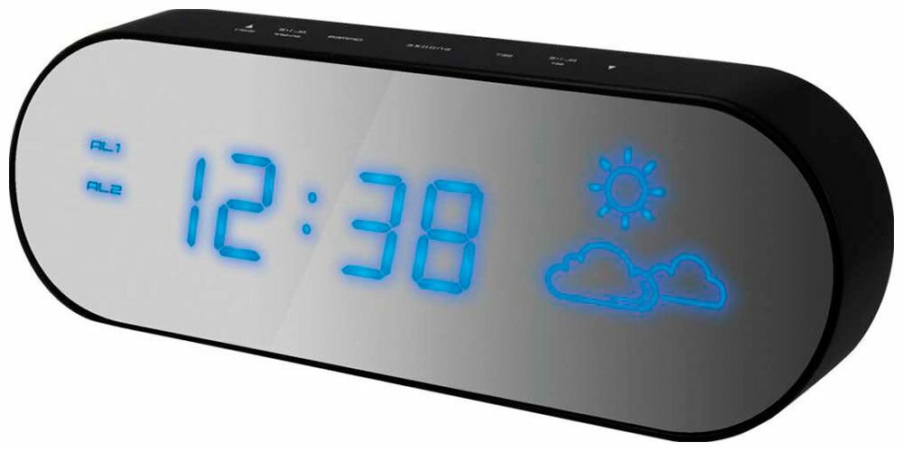 Метеостанция BVItech BV-42BMP синий/зеркало