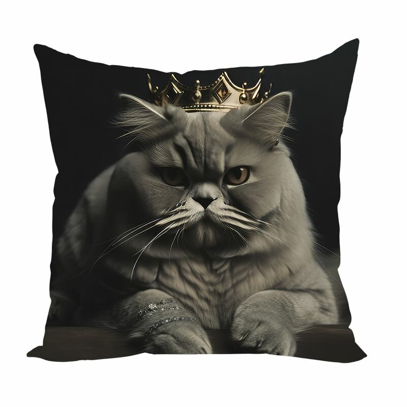 Коты-Короли Филипп 40х40 велюр