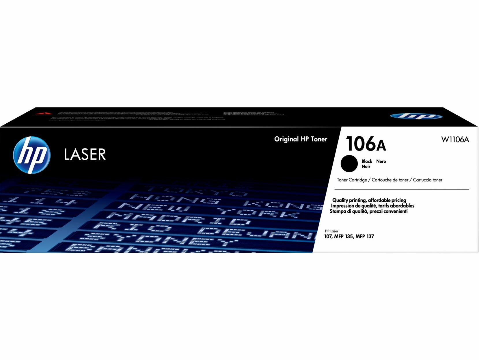 Картридж для лазерного принтера HP 106A Black (W1106A), официальная гарантия